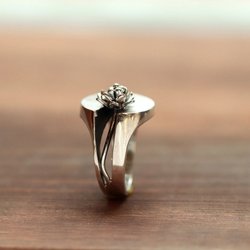 [normaldott] Water lily silver ring none gemstone - SSG.COM