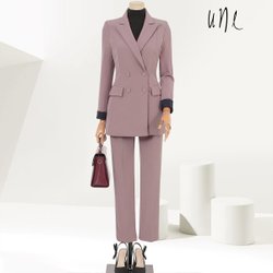 윈(une) [SET][77까지]시크칼라턴업배색자켓+슬랙스SET - SSG.COM