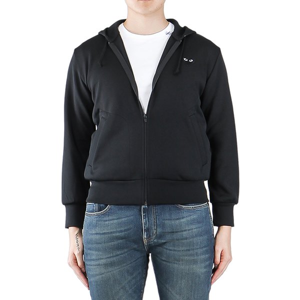 [부산점] [꼼데가르송] (P1T254 01) 남성 블랙하트 후드 집업 21FW - SSG.COM