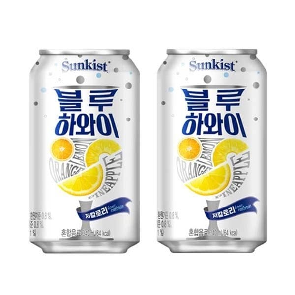[해태음료] 썬키스트 칵테일블루하와이 340ml x 24캔 - SSG.COM