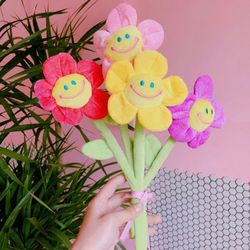 스마일꽃인형 장미 플라워 봉제 꽃인형 SNS대란갓샵 X ( 3매입 ) - SSG.COM