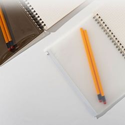 PVC 지퍼백 포켓 스프링 그리드 모눈 노트 수첩 A5 - SSG.COM