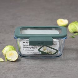뚜껑까지 유리로 만든 글라쎄 밀폐용기_460ML - SSG.COM