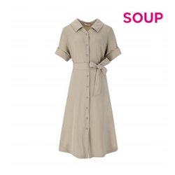 [SOUP] 셔츠형 벨티드 루즈핏 원피스(SZ4OP91) - SSG.COM