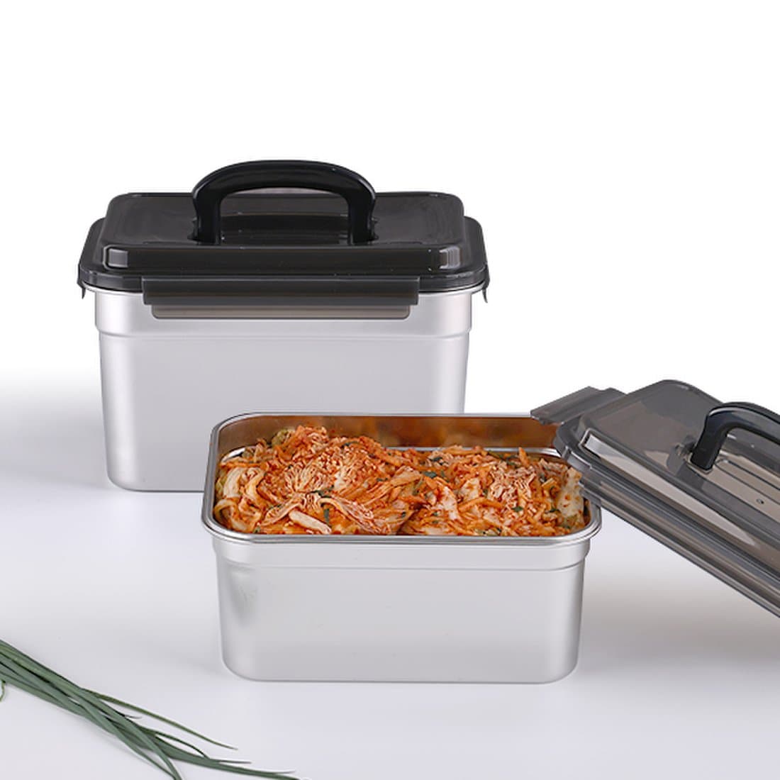 네오플램 스테인리스 스틸 김장 김치 용기 2종 세트 (6L+7.5L), 믿고 사는 즐거움 SSG.COM