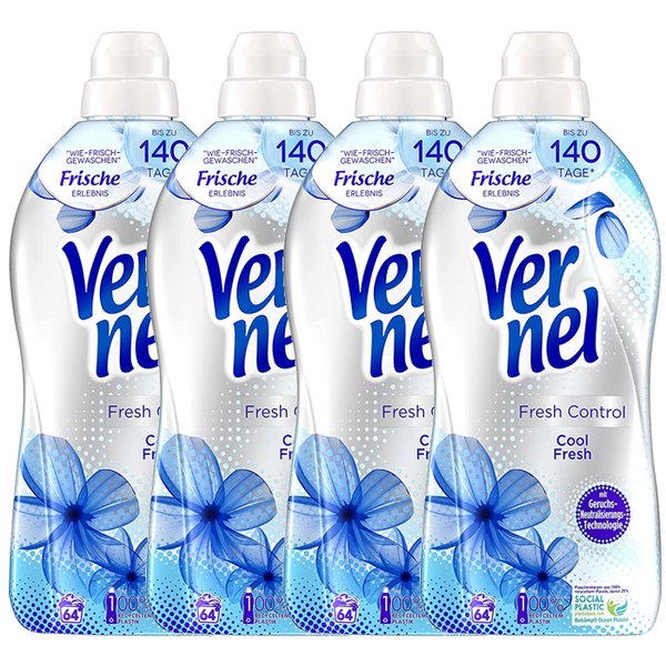 버넬 악취억제 고농축 섬유유연제 프레쉬 컨트롤 쿨프레쉬 1.6L 4개 - SSG.COM