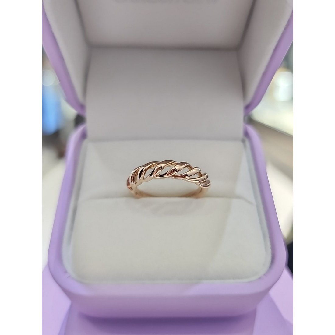 [여주점] [골든듀] 오로라3 로즈골드 18K 반지 281700026, 믿고 사는 즐거움 SSG.COM