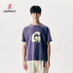 [공식] 그라미치 FUZZY G로고 반팔 티셔츠 Purple Pigment - SSG.COM