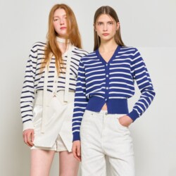 WOMAN 스트라이프 에센셜 가디건 [3COL] / WBD1L04510 - SSG.COM