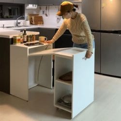 비앙스 듀얼 폴딩 식탁 테이블 슬림형 1180 - SSG.COM