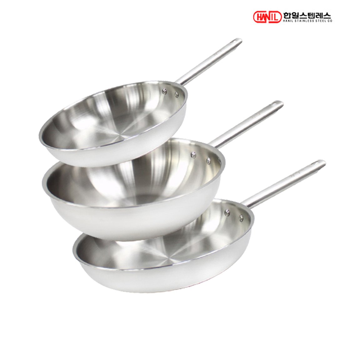 한일STS 제피로스 IH 통5중 스텐레스 인덕션 후라이팬세트 3종 후24+28+궁28, 믿고 사는 즐거움 SSG.COM