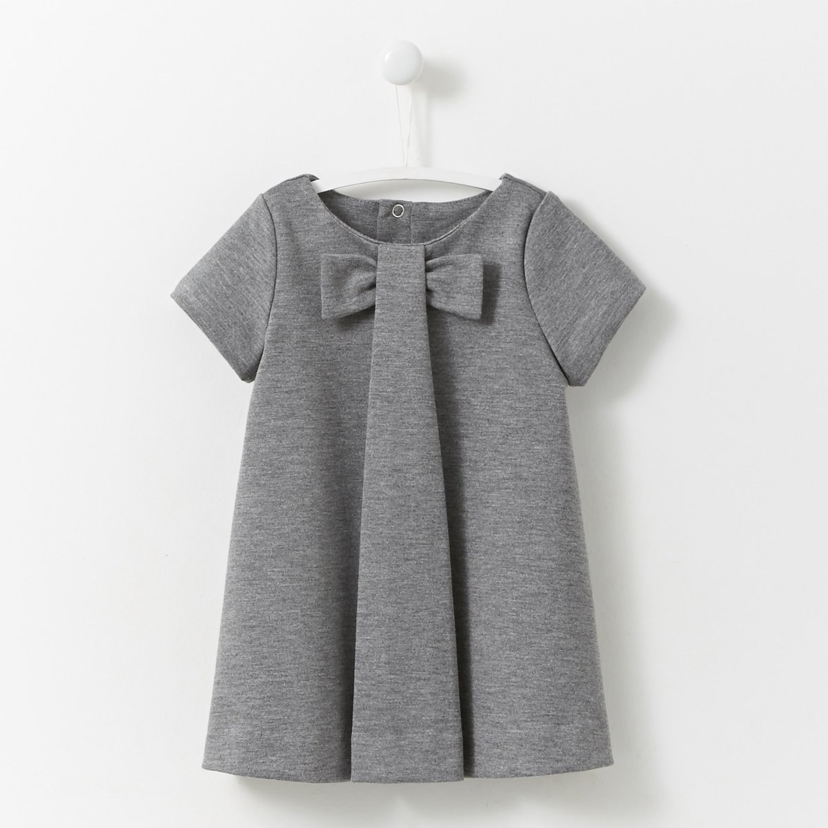 16 F/W 베이비 여아 그레이 리본장식 심플 원피스(2010397-712) - SSG.COM