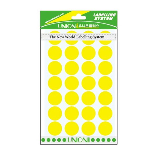 원형스티커330/황색C301 - SSG.COM