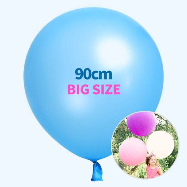 [파티용품] 5000 대형 풍선 1입 (블루-90cm) 940923 - SSG.COM
