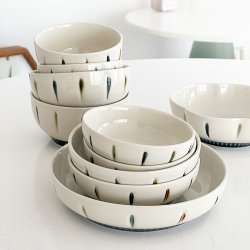 컬러 라인 식기 2인세트 10P - SSG.COM