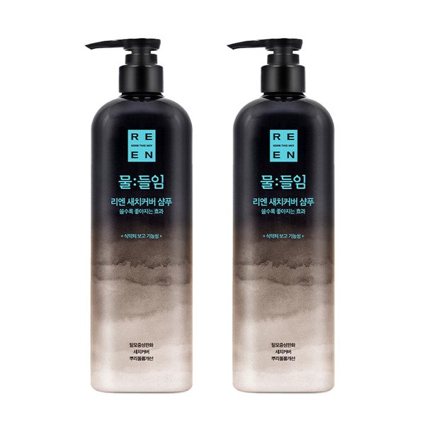 리엔 물들임 자연갈색 새치커버 샴푸 550ml 2개 - SSG.COM