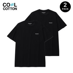 쿨 코튼 2-PACK 티셔츠 뉴블랙 CO2502STE1BB - SSG.COM