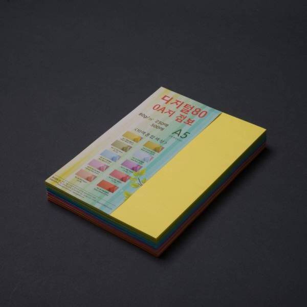 종이 털OA A5 80g 10색 혼합250매 1.Original - SSG.COM