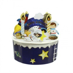 1300K 3D 생일케이크 팝업카드 01 우주 케이크 교구 재료 - SSG.COM