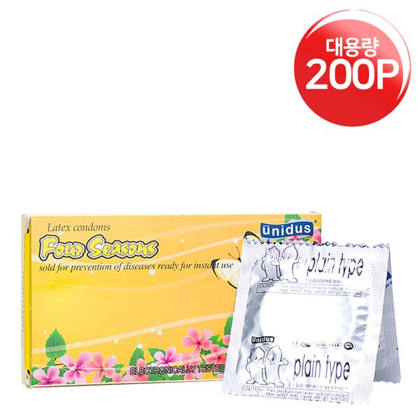 콘돔 일반형 대용량 가성비콘돔 국산 천연라텍스 안전콘돔 포시즌 200P - SSG.COM