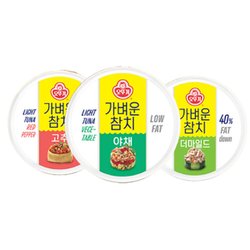 오뚜기 가벼운참치 더마일드 135g 3입+고추참치 135g 3입+야채참치 135g 3입 - SSG.COM