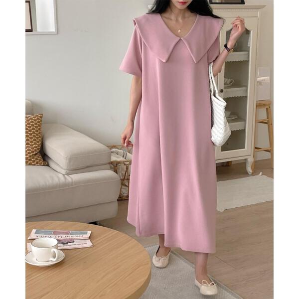 아트박스/더바디시크릿 로로카라 빅사이즈 여성 반팔 원피스 AR0524 - SSG.COM