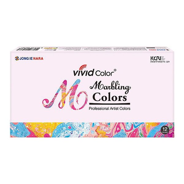 미술 비비드컬러 12색 마블링 물감 (12ml ) - SSG.COM