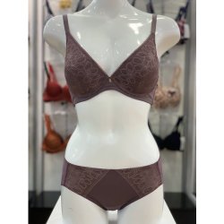 [파주점] 트라이엄프 딥브이 노와이어 여성브라 헴팬티 세트 TBWBR672 CO SET - SSG.COM