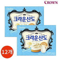 크라운산도 스윗밀크 161g x 12개 - SSG.COM
