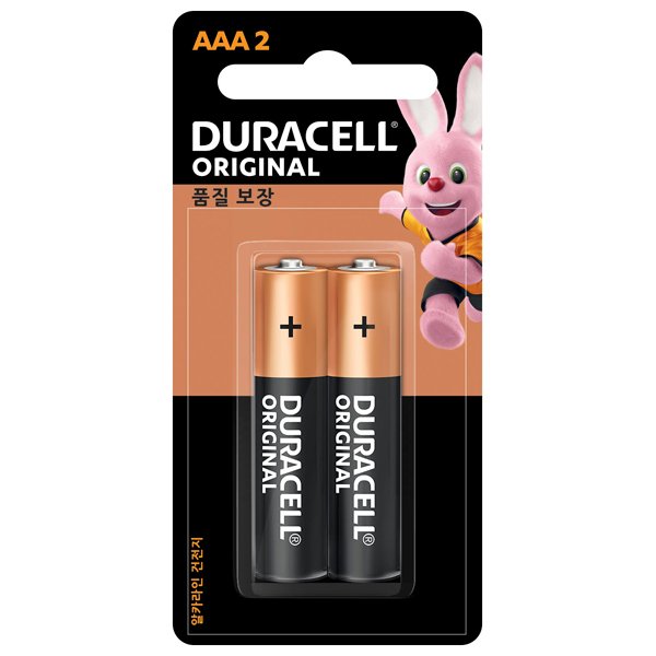 듀라셀 오리지날 알카라인 카드형 AAA2입 x 20개 총 40알 - SSG.COM