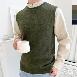 OTT 1017 남자기본울니트조끼베스트 - SSG.COM