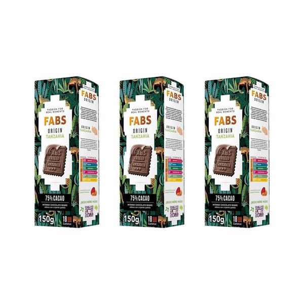 FABS Origin Tanzania 팹스 오리진 탄자니아 다크 초콜릿 비스킷 쿠키 150g 3개 - SSG.COM