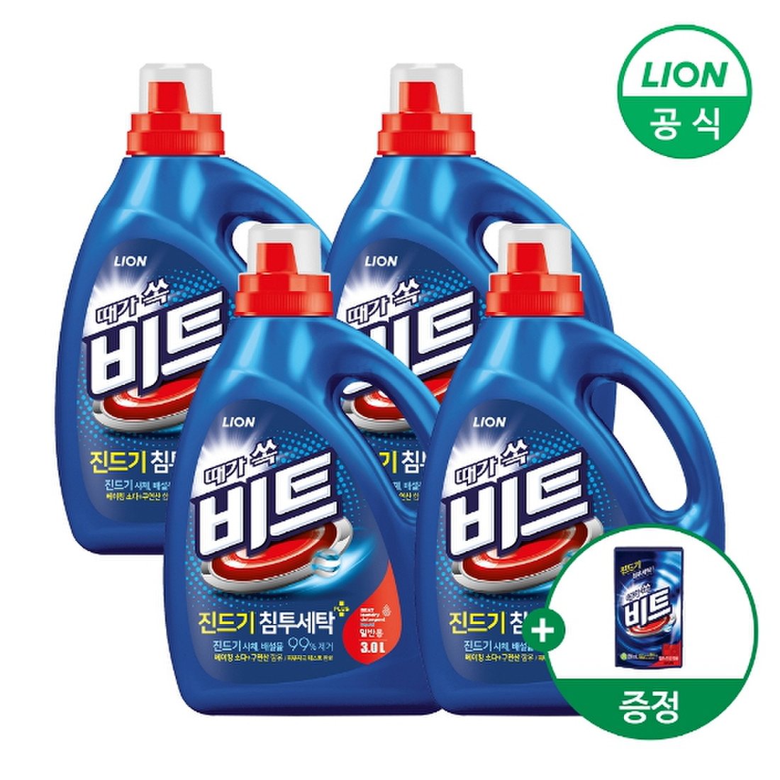 비트 액체세제 용기 3L X 4개 +300g겸용 2개증정, 믿고 사는 즐거움 SSG.COM