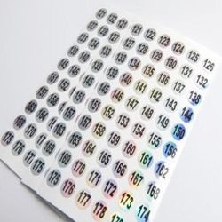 미니 원형 홀로그램 번호 숫자 스티커 121-180번 1P X ( 15매입 ) - SSG.COM