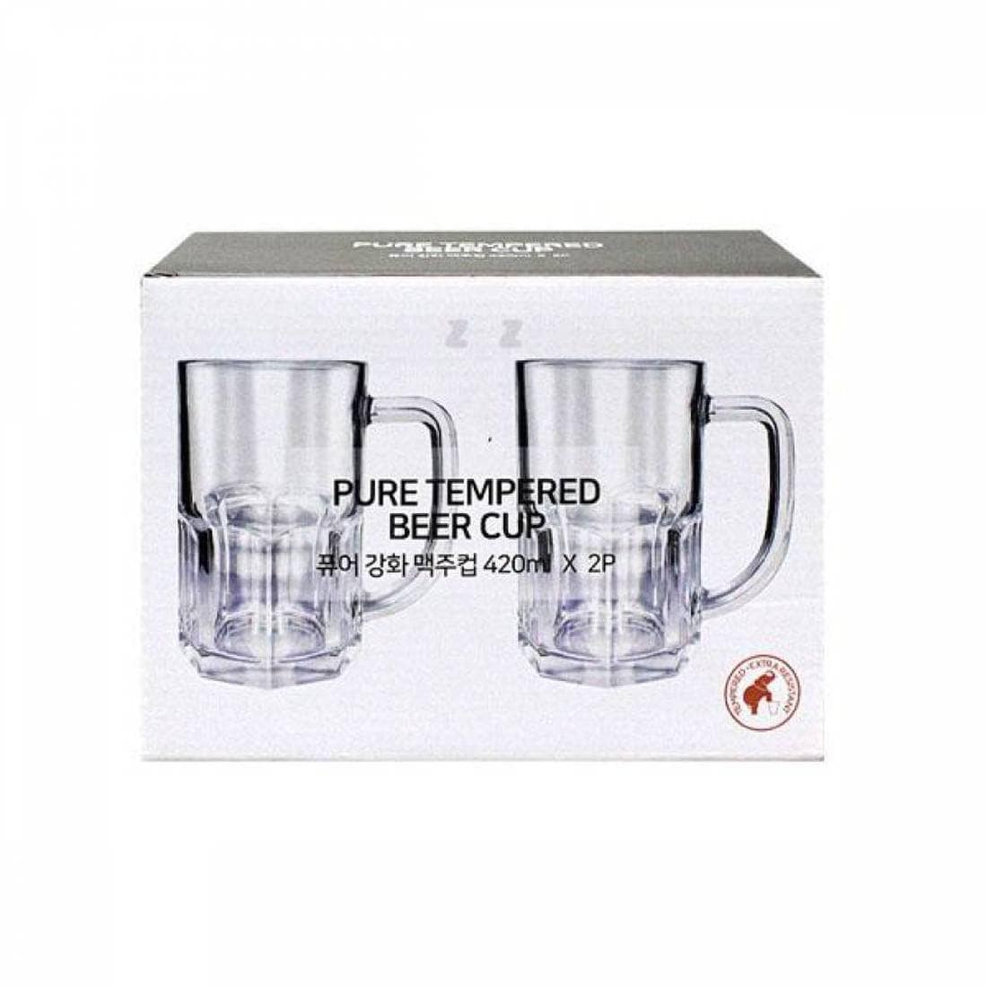 맥주컵 예쁜컵 글라스 IS 퓨어 강화 420ml 2P, 믿고 사는 즐거움 SSG.COM