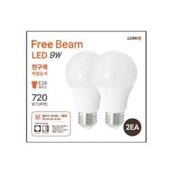 프리빔 LED9W 전구색_2P - SSG.COM
