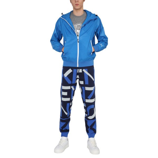 [Kenzo]KENZO SS21 WINDBREAKER WITH LOGO PRINT Mens Jacket ...