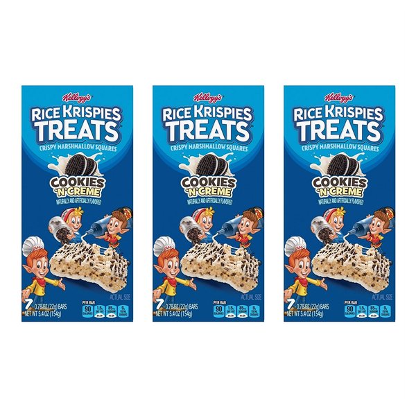 [해외직구]켈로그 라이스 크리스피 트리트 쿠앤크 22g 7입 3팩/ Kelloggs Rice Krispies Treats ...
