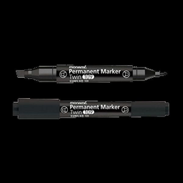 모나미 트윈유성매직 TWIN 흑색 (12)EA - SSG.COM