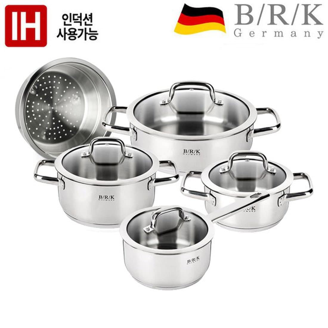 BRK 스마트쿡 냄비 5종 세트16+20양수+18편수+24전골+20찜기, 믿고 사는 즐거움 SSG.COM