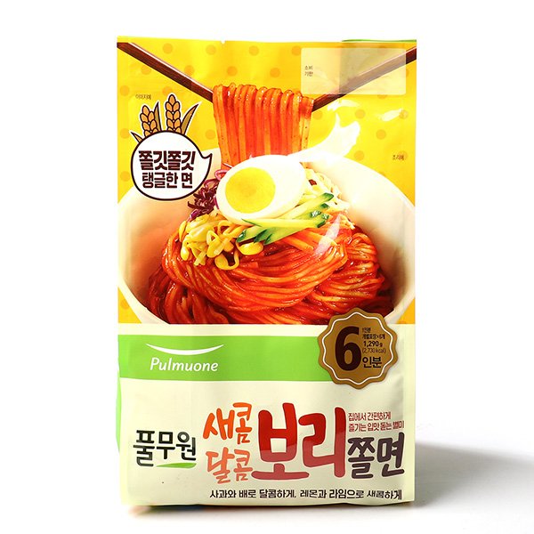 [풀무원]새콤달콤 보리쫄면 1,290g(6인분) - SSG.COM