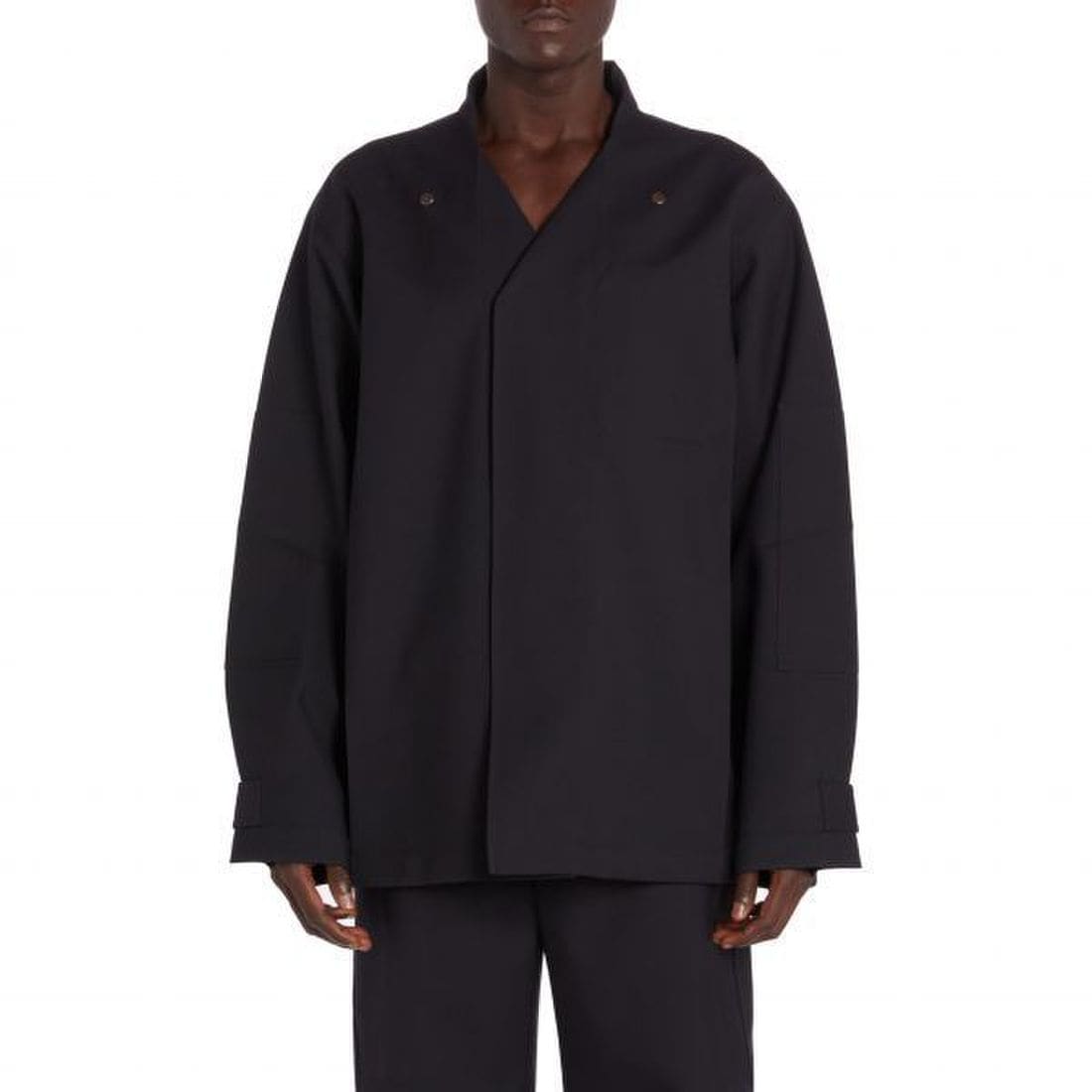 보테가 베네타 Bonded 울 플란넬 & 코튼 테크 자켓 - 4078 네이비 블랙 7860201 65053865, 믿고 사는 ...