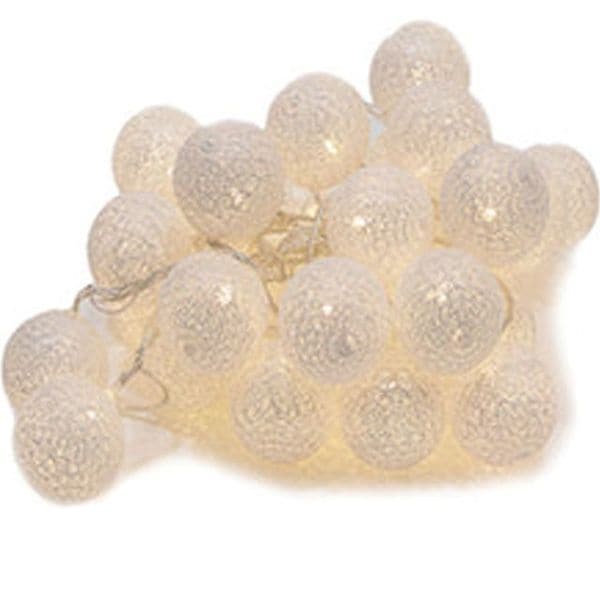 트리 30p DC 코튼 볼 실버 전구 - SSG.COM