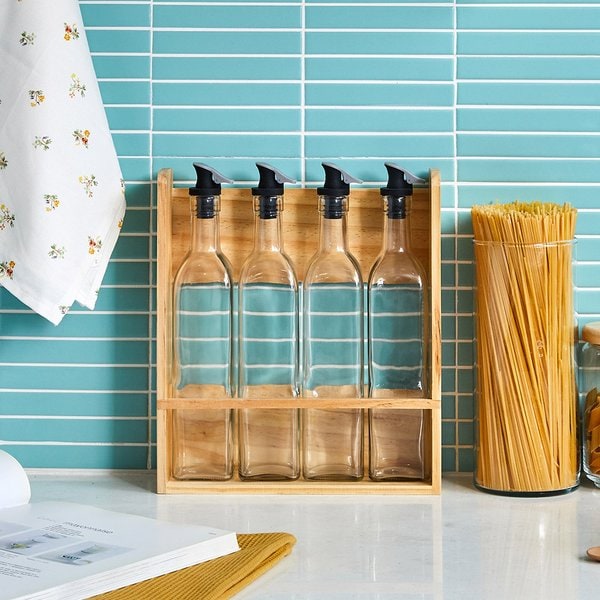 ON WOW 깔끔오일병 500ml 4P 우드랙세트 - SSG.COM