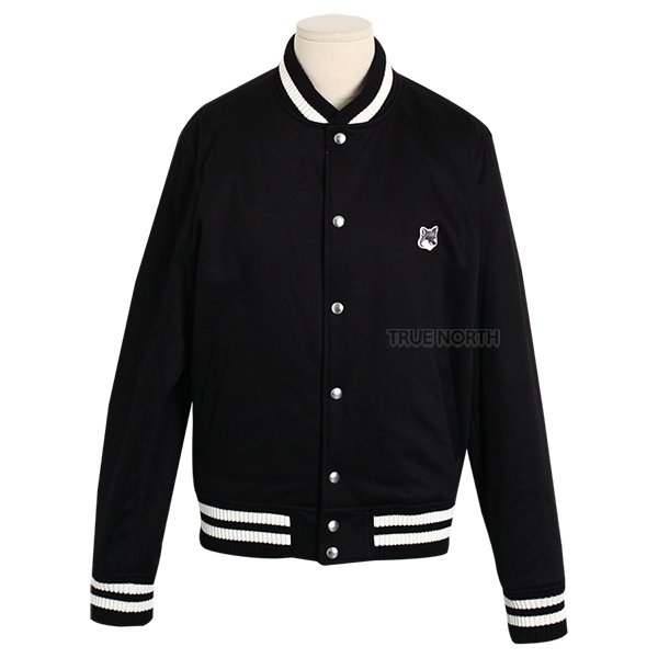 [메종키츠네] 24SS 여성 LW02104WW0093 P199 폭스 헤드 봄버 자켓 블랙 - SSG.COM