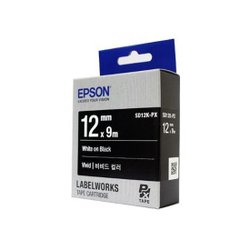 엡손 라벨테이프 SD-12K-PX 12mmX9M 흰글 검바 - SSG.COM
