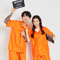 반티 죄수복 단체티 BT-118 오렌지 명찰포함 - SSG.COM