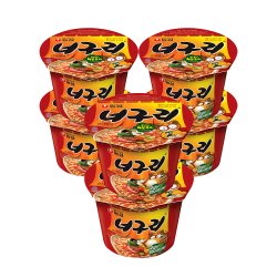 농심 너구리컵(대) 111g x6개 / 컵라면 큰사발면 - SSG.COM