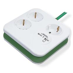 러그박스 CUBE 사각 콘센트 멀티탭 3구 USB 2포트 (GR) 이지콕 플러그 개별접지 (S11211452) - SSG.COM