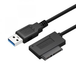 CY USB 3.0 - 7+6 13핀 슬림 라인 SATA 케이블 어댑터 노트북 CD DVD ROM 광학 드라이브용 - SSG.COM